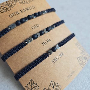 Family Bracelet Set, Matching Bracelet for Parents and Child, Family ...