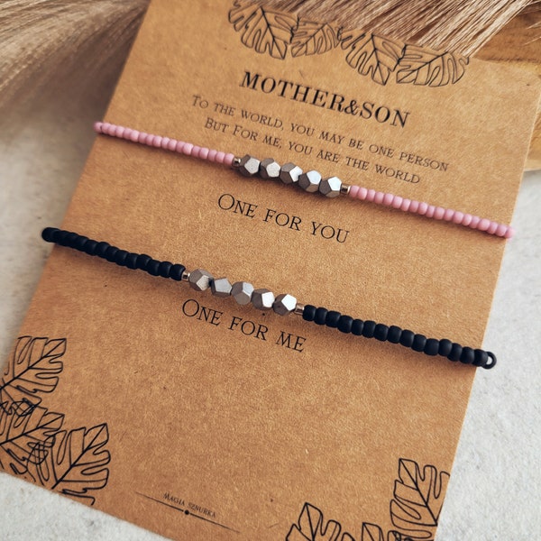 Matching Mom Son Bracelet - Etsy