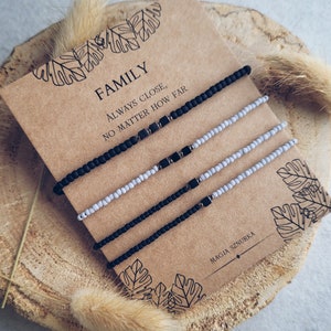 Family Bracelet Set, Matching Bracelet for Dad Mom and Child, Family ...