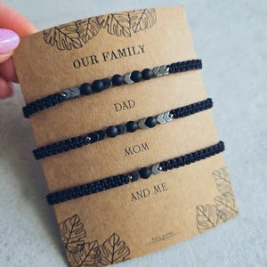 Family Bracelet Set, Matching Bracelet for Parents and Child, Family ...