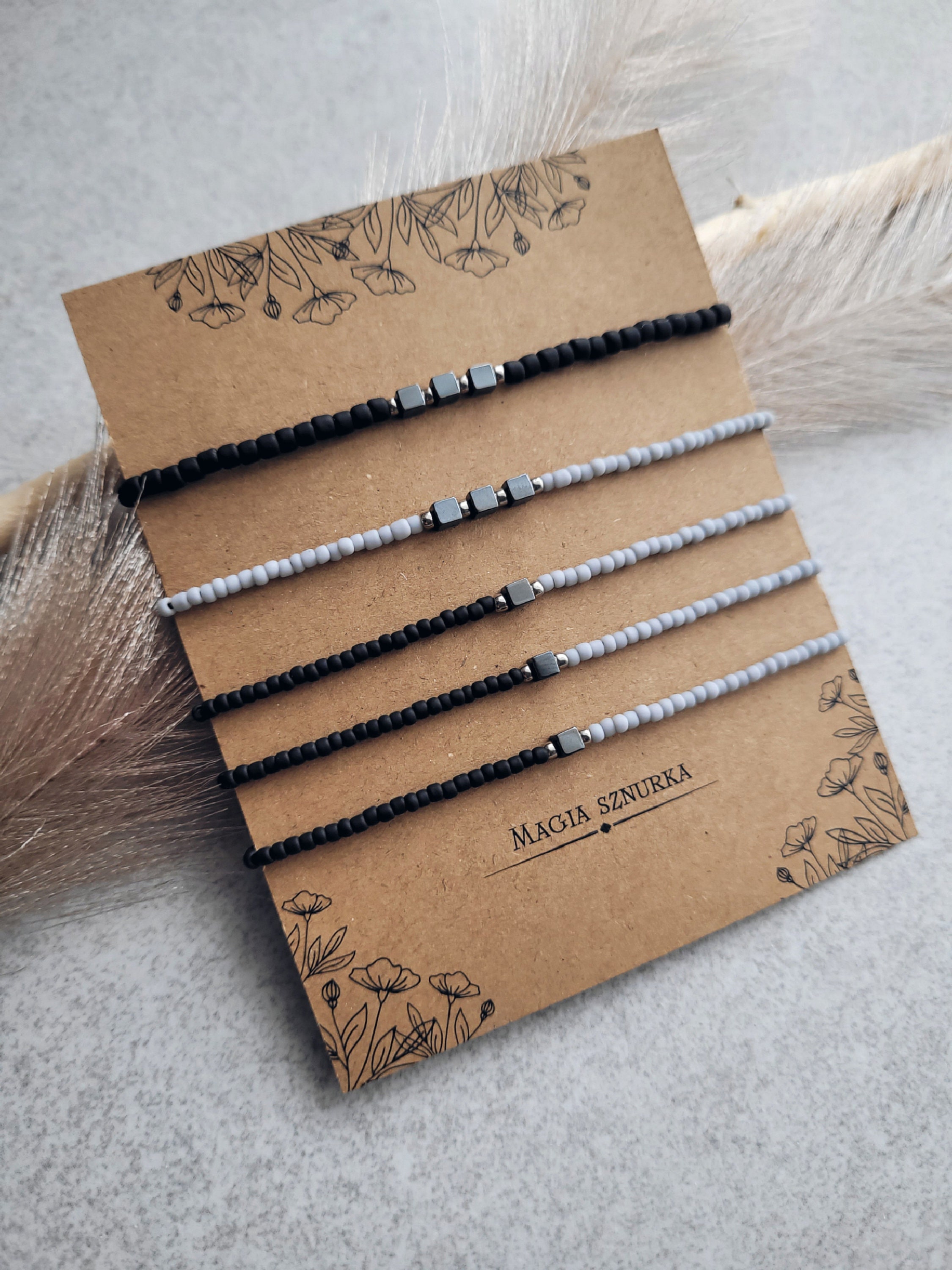 Family Bracelet Set, Matching Bracelet for Dad Mom and Child, Family ...