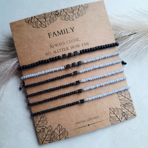 Family Bracelet Set, Matching Bracelet for Dad Mom and Child, Family ...