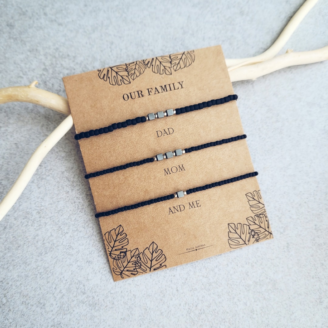 Family Bracelet Set, Matching Bracelet for Family, Matching Gift for ...