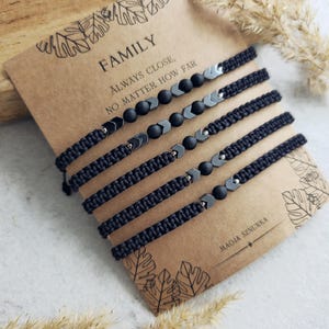 Family Bracelet Set, Matching Bracelet for Parents and Child, Family ...