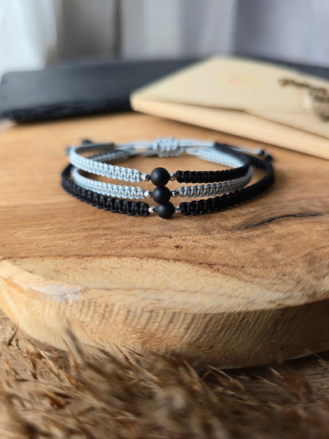 Matching Family Bracelet Set, Macrame Armband for Dad, Mom and Child ...