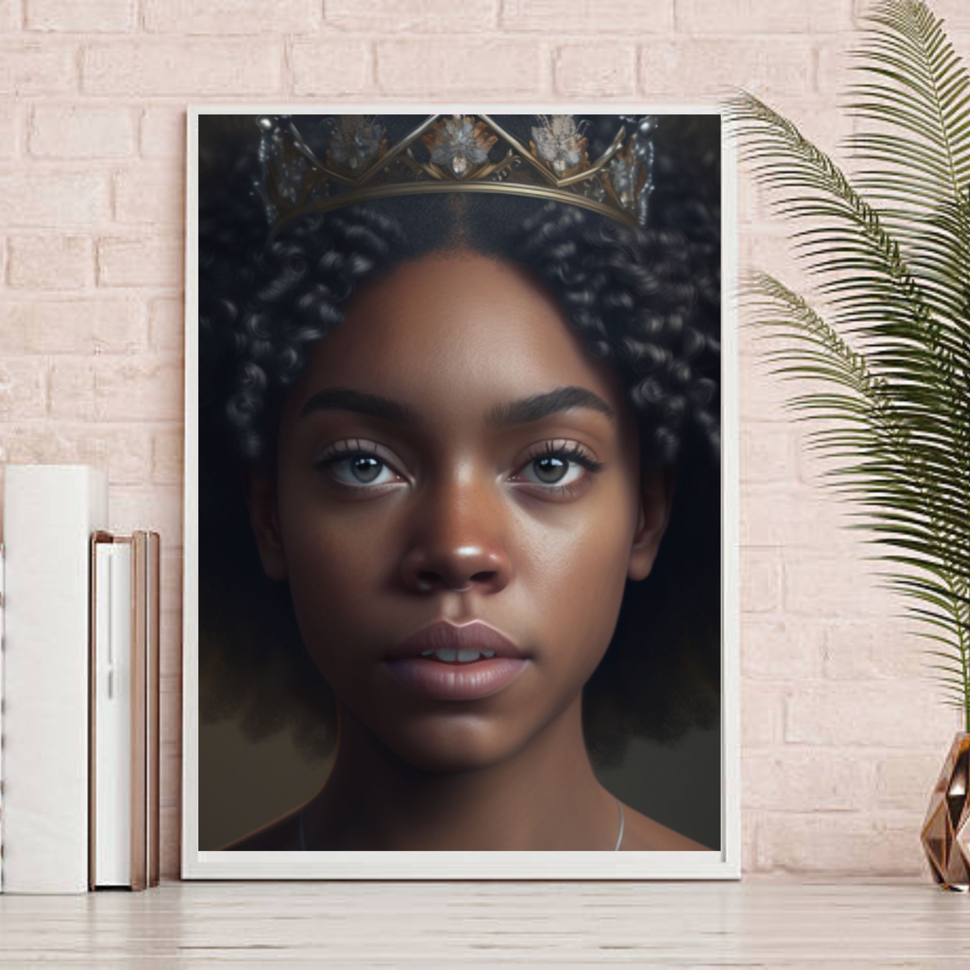 Black Woman Art Midjourney Ai Art Black Woman Wall Art Etsy Canada