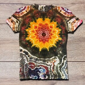 Mandala Geode Tie Dye Custom Made-to-order Tee Shirt - Etsy