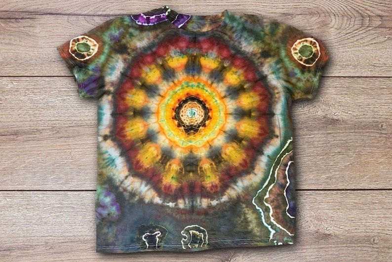 Mandala Geode Tie Dye Custom Made-to-order Tee Shirt - Etsy