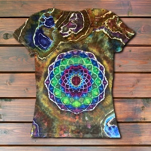 Mandala Geode Tie Dye - Custom Made-to-order Tee Shirt - Etsy
