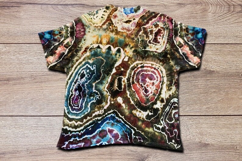 Mandala Geode Tie Dye Custom Made-to-order Tee Shirt - Etsy