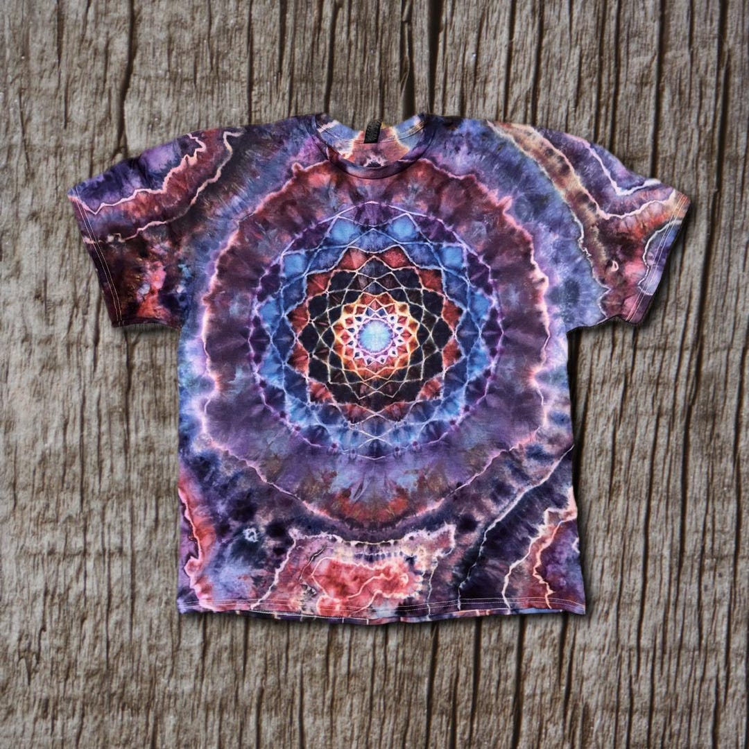 Mandala Geode Tie Dye - Custom Made-to-order Tee Shirt - Etsy