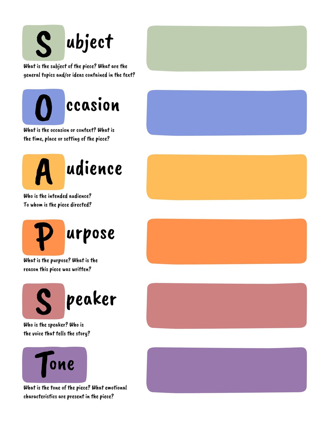 Soapstone Document Analysis Worksheet (Instant Download) - Etsy
