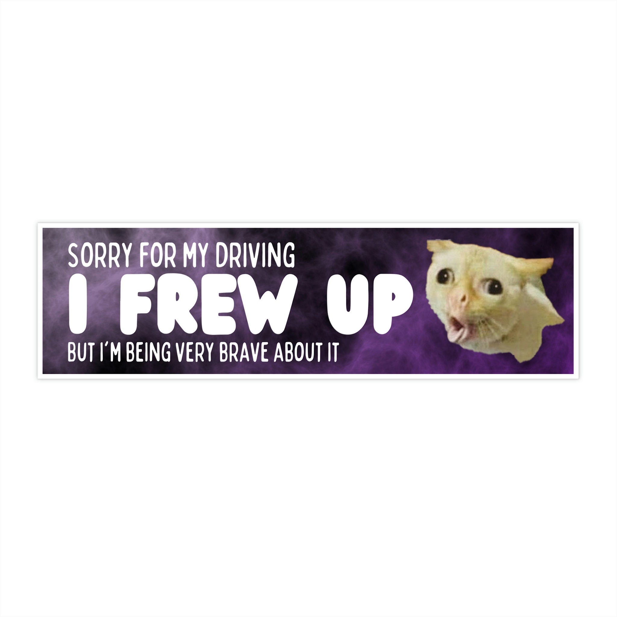 I Frew up Bumper Sticker - Funny Gen Z Bumper Sticker - Etsy