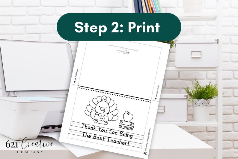 Printable Teacher Thanksgiving Card, "thank You for Being the Best ...