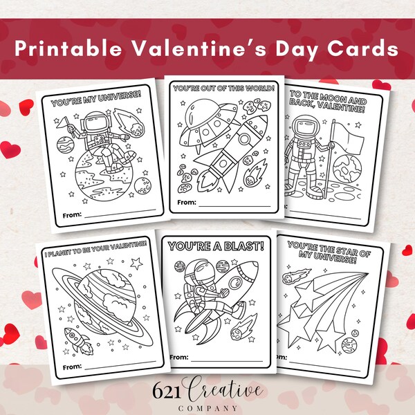 Space Valentine - Etsy