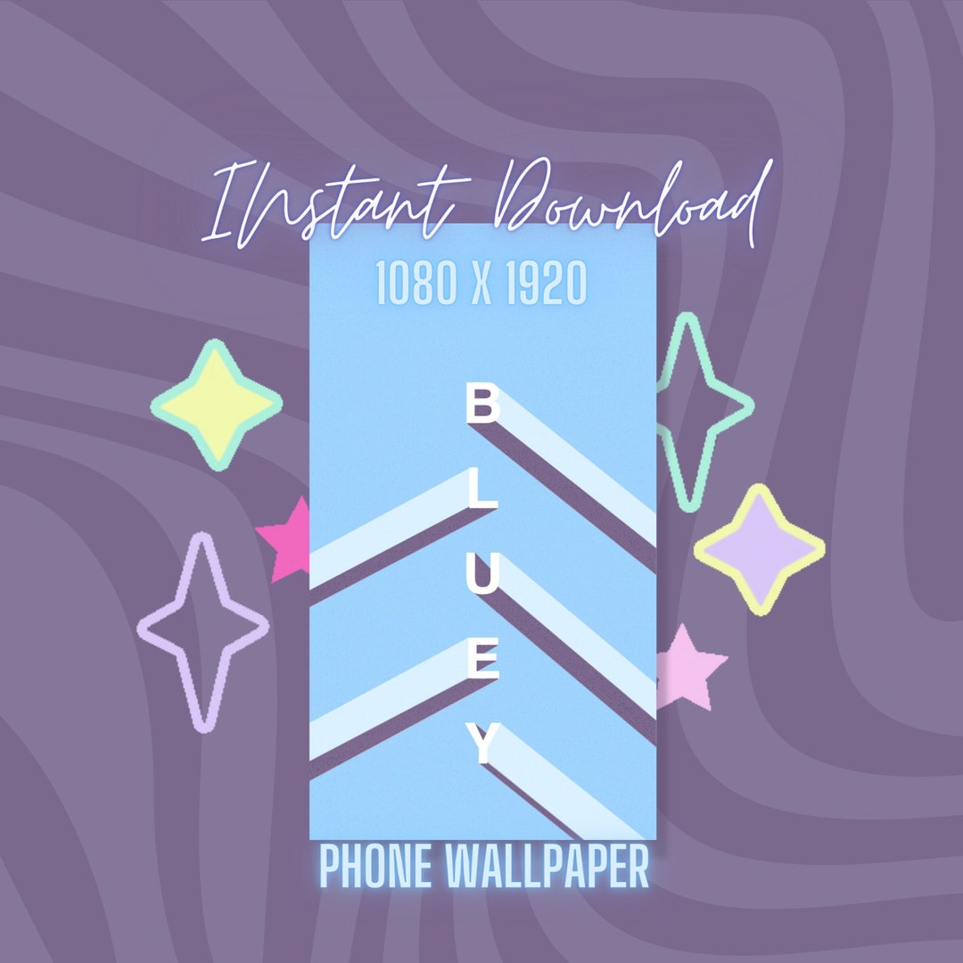 Bluey Phone Wallpaper: Minimalist Kawaii Theme (digital Download) - Etsy