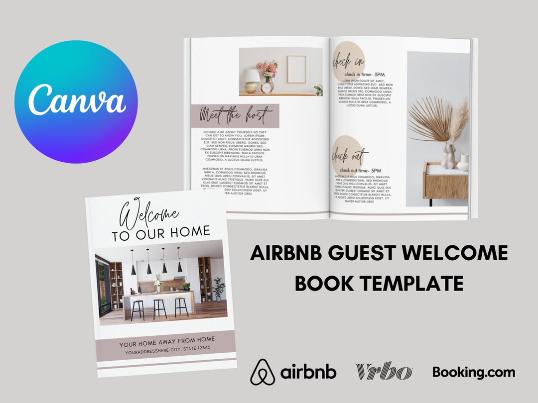 Airbnb Welcome Guest Book Template Airbnb Welcome Book Template ...
