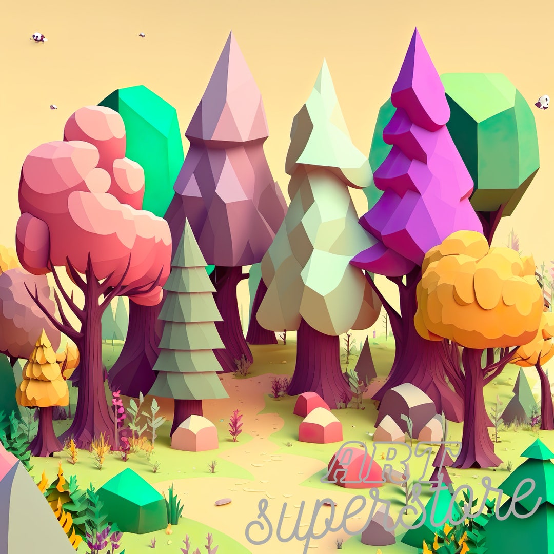 Imagination Forest Printable Wall Art Digital Art INSTANT DOWNLOAD - Etsy