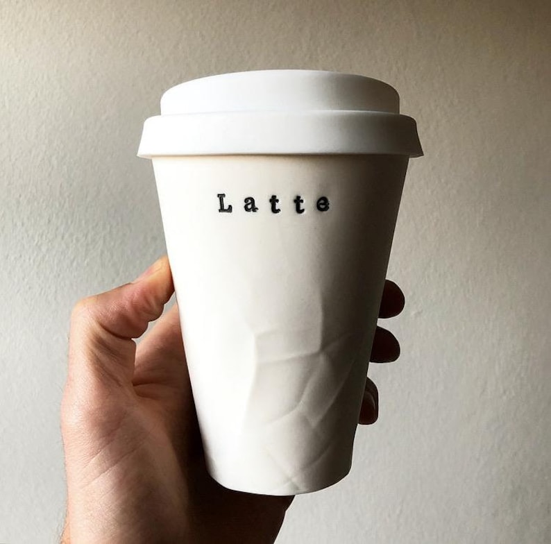 Ceramic Paper Series Keep Cup 350ml - Personalised - Etsy