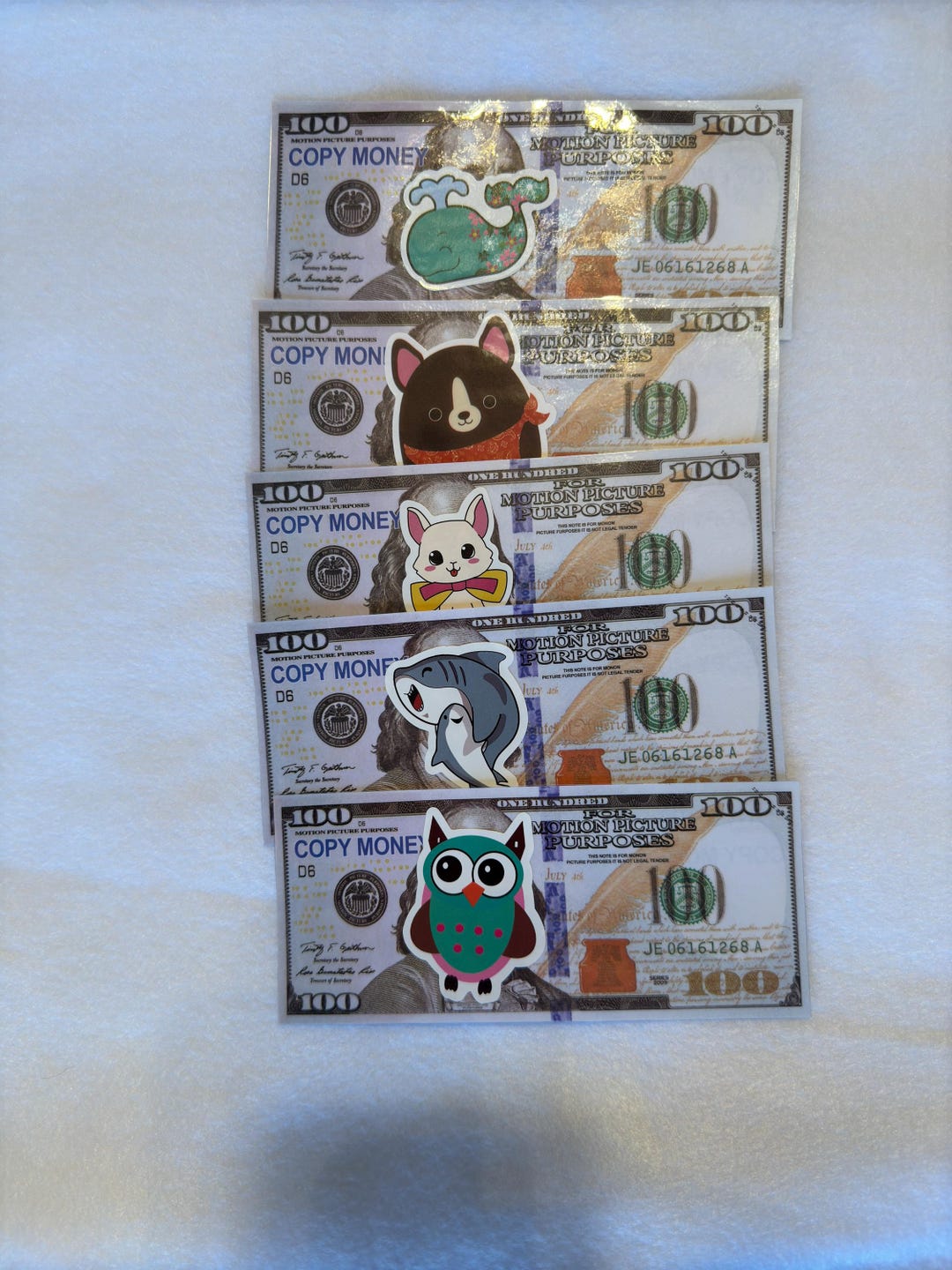 Cute Animal 100 Placeholders | Prop Money - Etsy