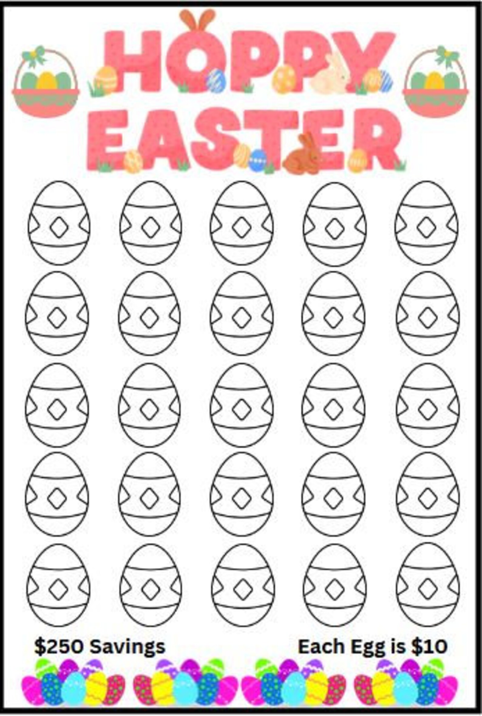A6 Holiday Saving Challenge Tracker | St. Patrick's Day | Easter ...