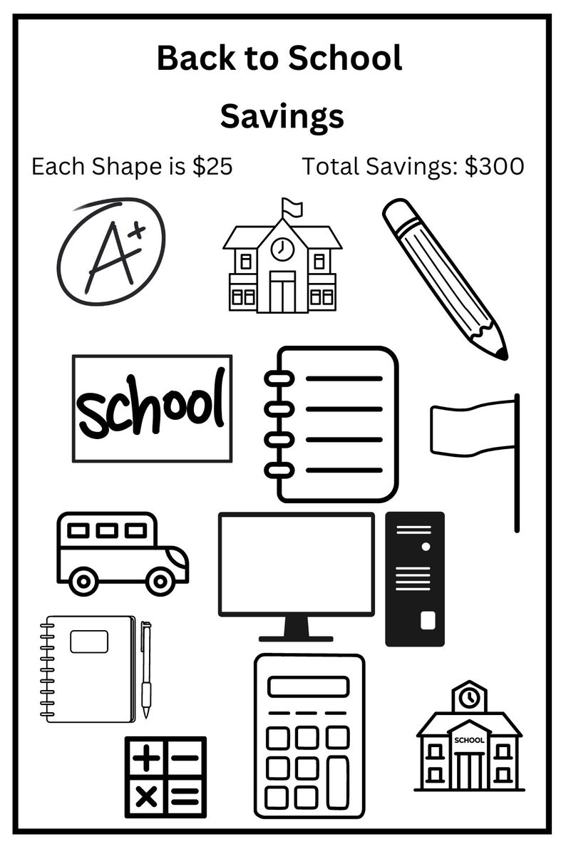 Summer Savings Challenge | Back to School Savings | Summer and School ...