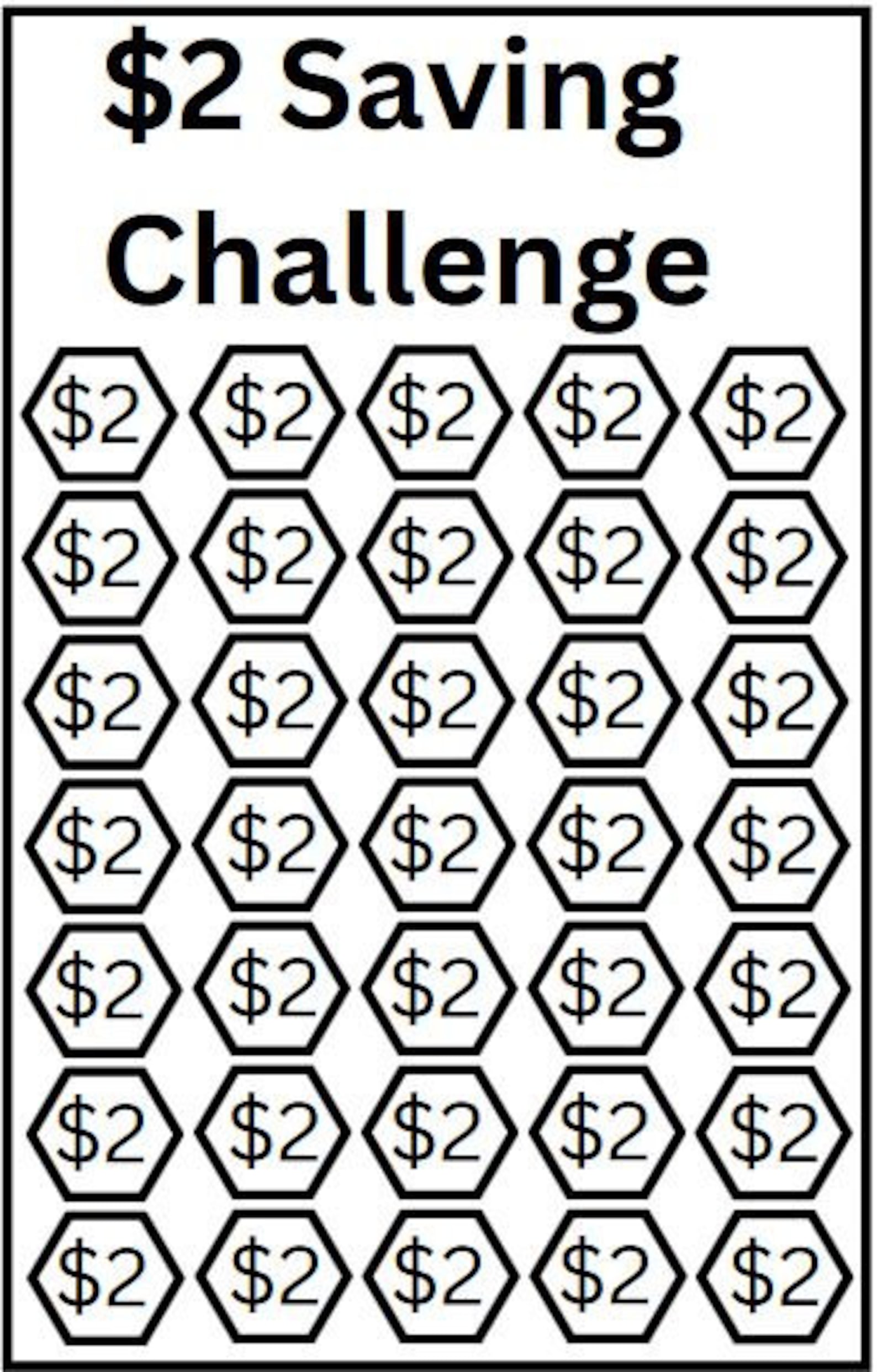 A6 Saving Challenges | 2 Dollar Savings Challenge | 5 Dollar Savings ...