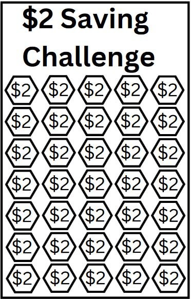 A6 Saving Challenges | 2 Dollar Savings Challenge | 5 Dollar Savings ...