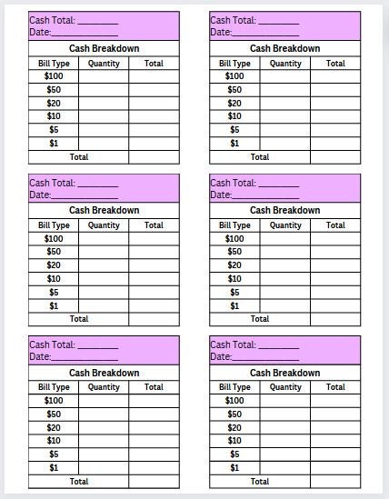 Simple Budgeting Bundle Cash Stuffing Expense Tracking Bank Cash Totals ...