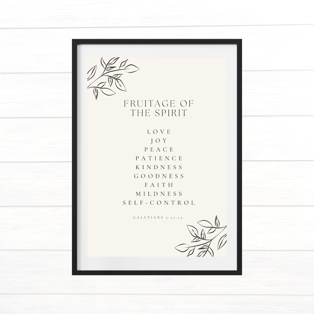Fruitage of the Spirit Wall Art - Etsy