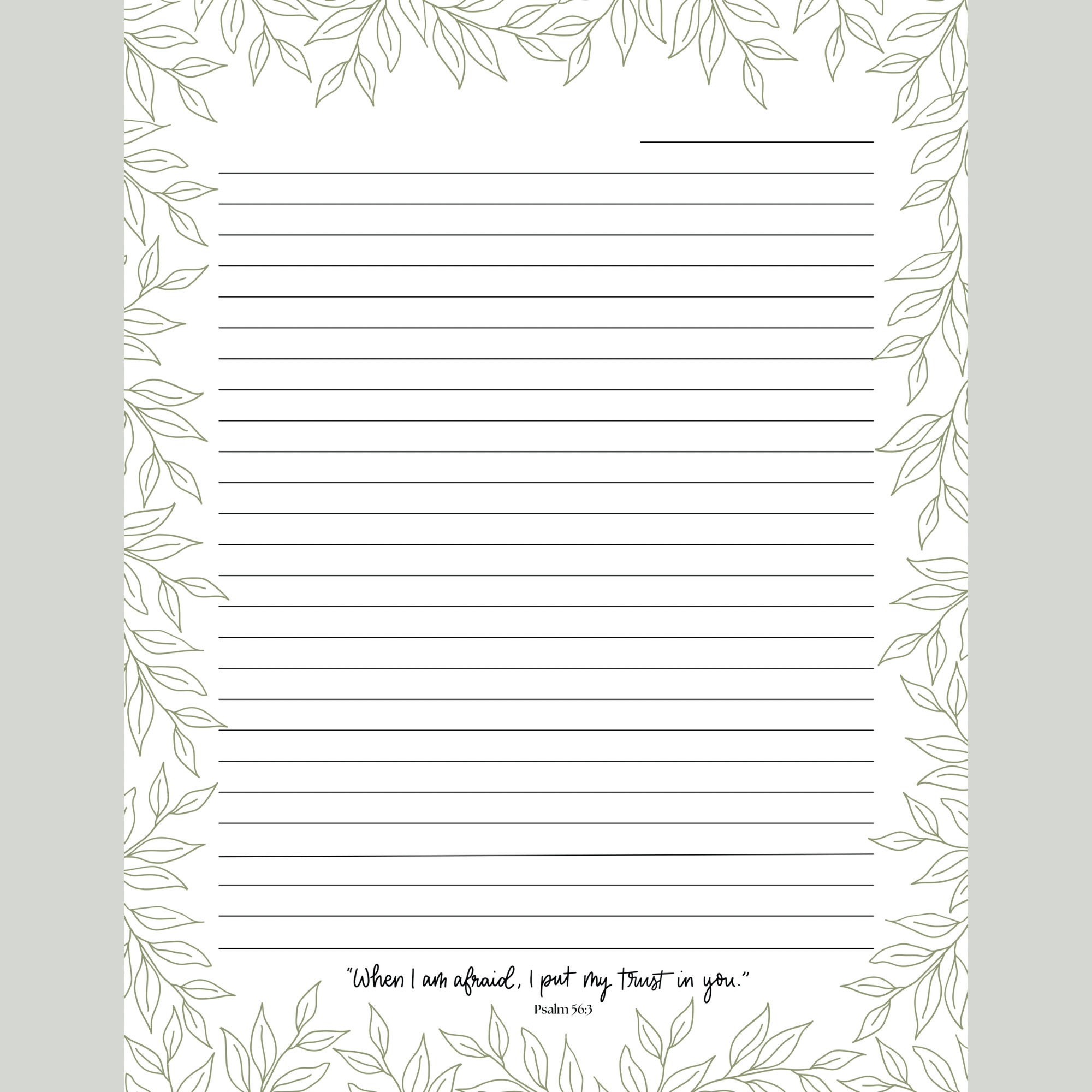 Letter Writing Stationery Templates, 2024 Year Text, Lined and Unlined ...