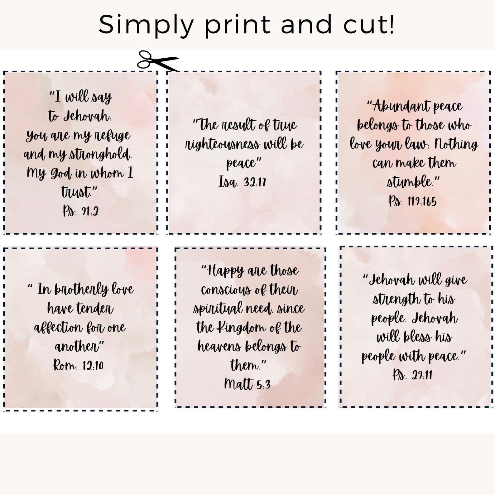 Encouraging Bible Verse Printable Cards - Etsy Encouraging Bible Verse Printable Cards - Etsy