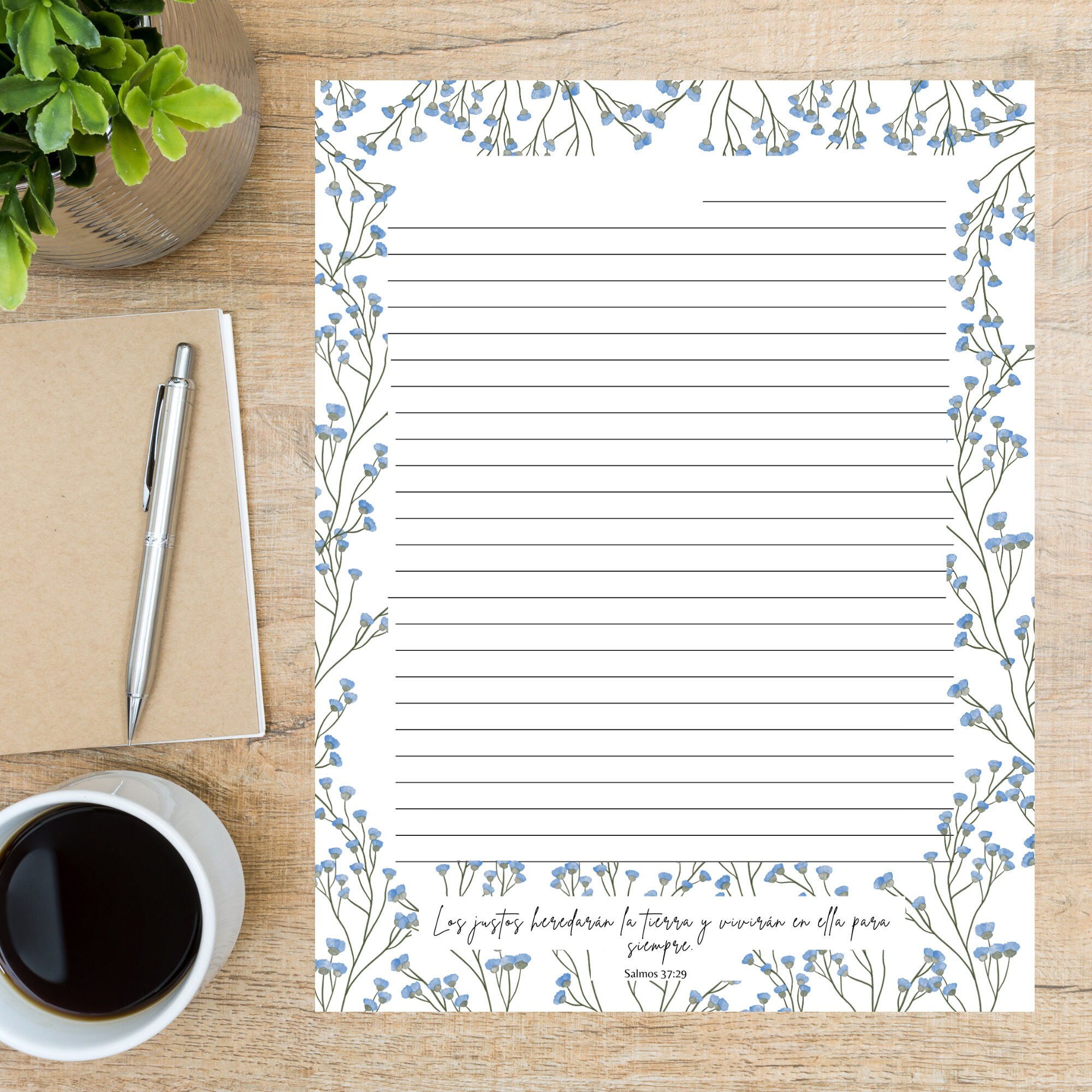 JW Letter Writing Stationery in Spanish, Papel Para Escribir Letras En ...