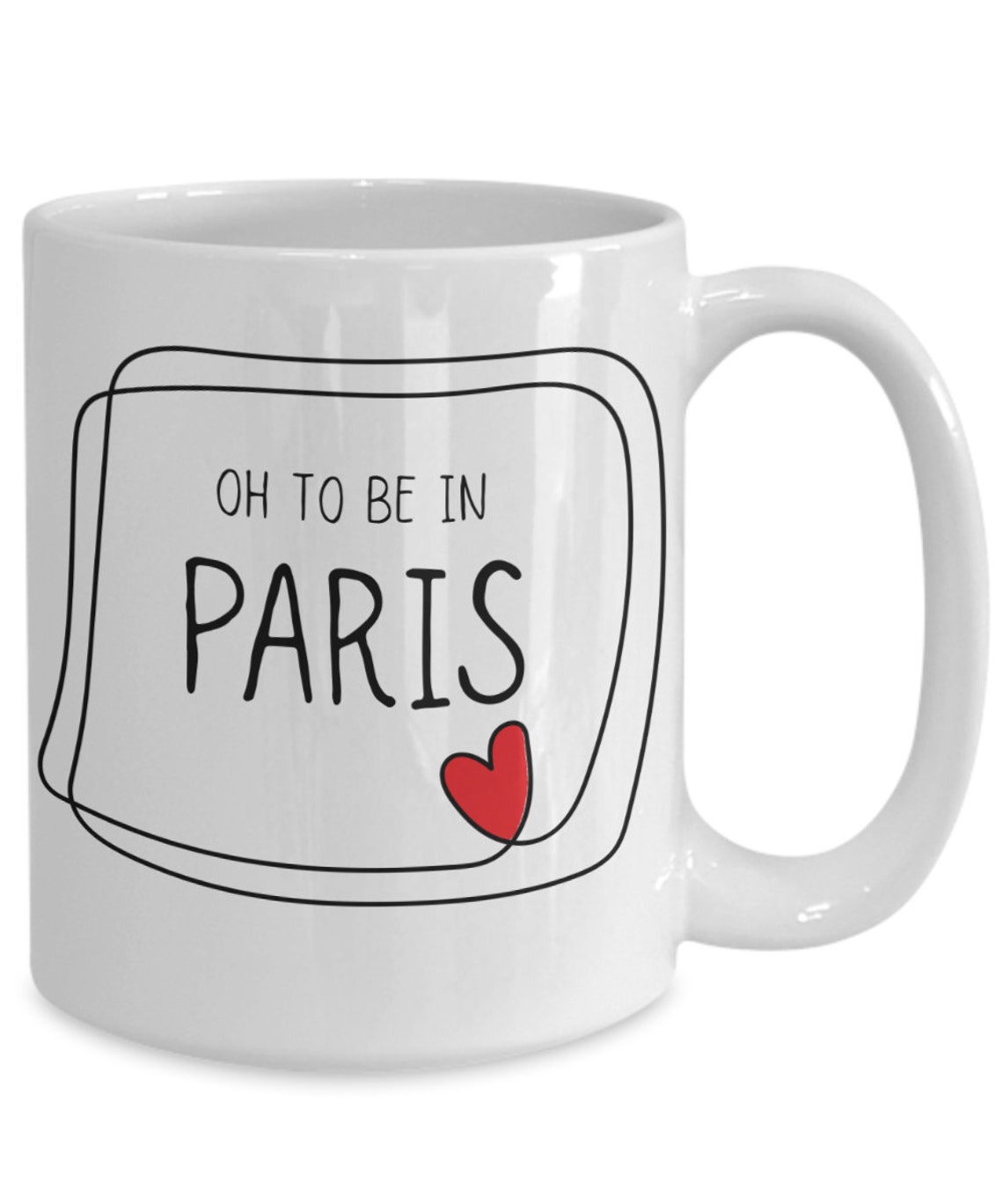 Paris Lover Gift, Paris Themed Mug, Paris Theme Birthday, Paris ...