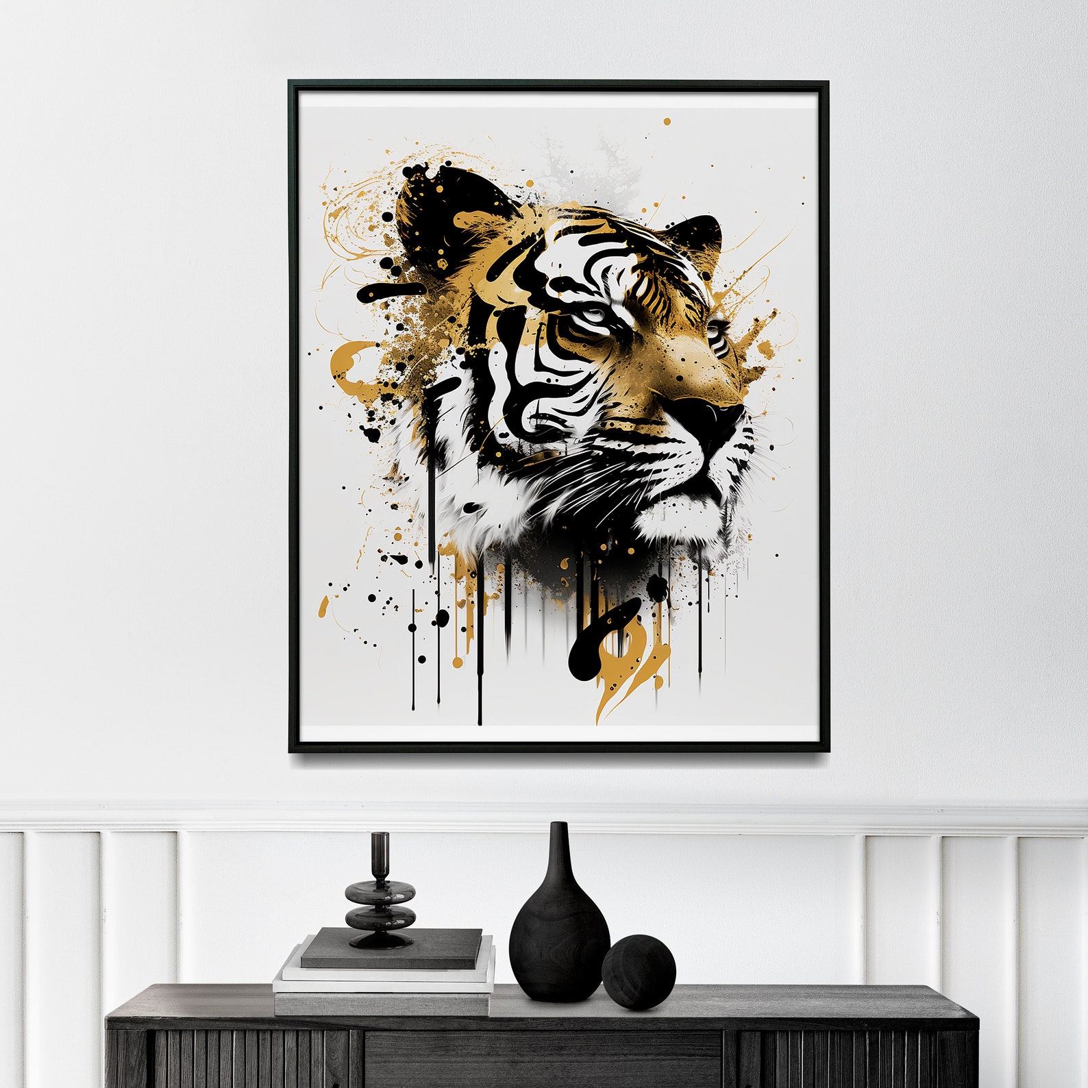 Gold and Black Tiger Square (1:1 Ratio) DIGITAL DOWNLOAD - Etsy
