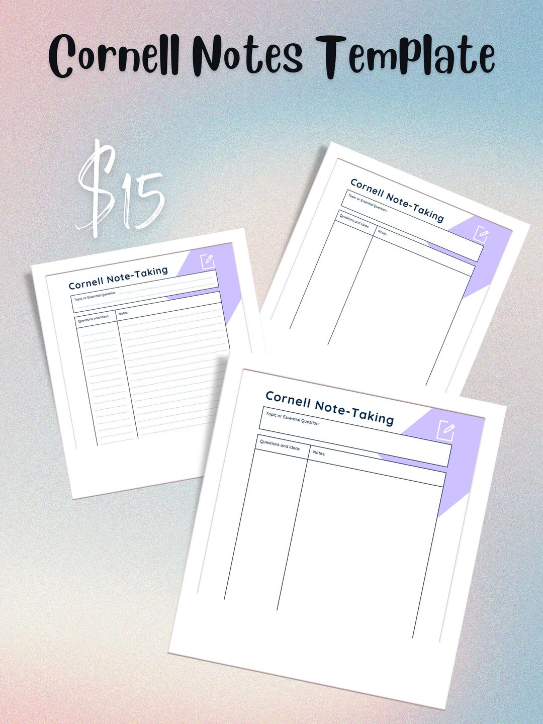 Canva Cornell Notes Template | Aesthetic & Editable Study Organizer ...