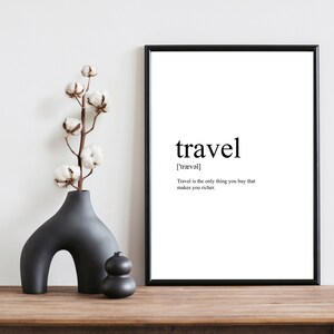 Travel Definition Download or Print, Study Definition Funny Print ...