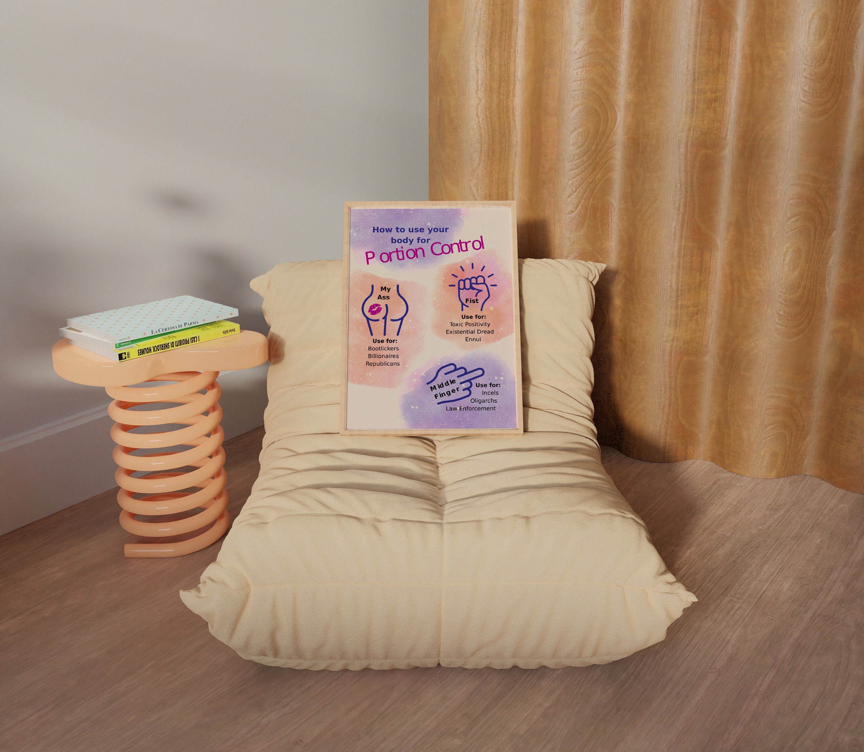 Portion Control Card Portion Control Art Portion Control Poster Portion ...