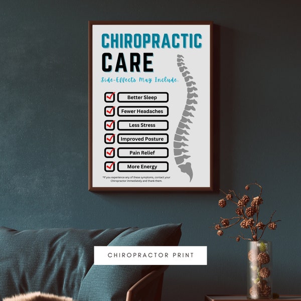 Chiropractic Poster - Etsy
