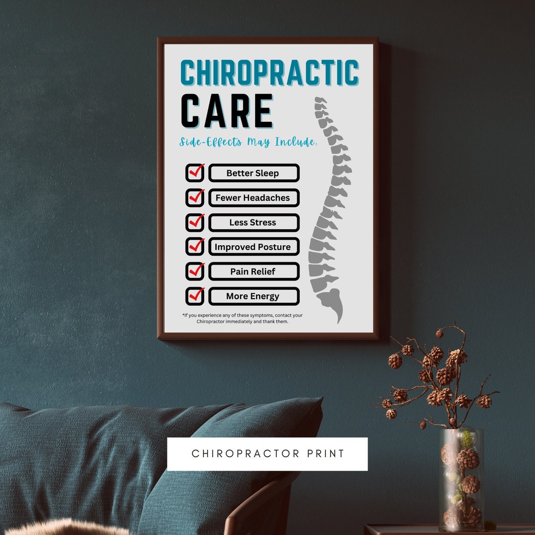 Chiropractic Wall Print Large Wall Art Print Quote Print Chiropractor ...