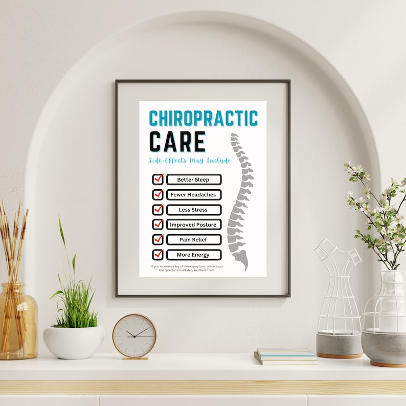 Chiropractic Wall Print Large Wall Art Print Quote Print Chiropractor ...