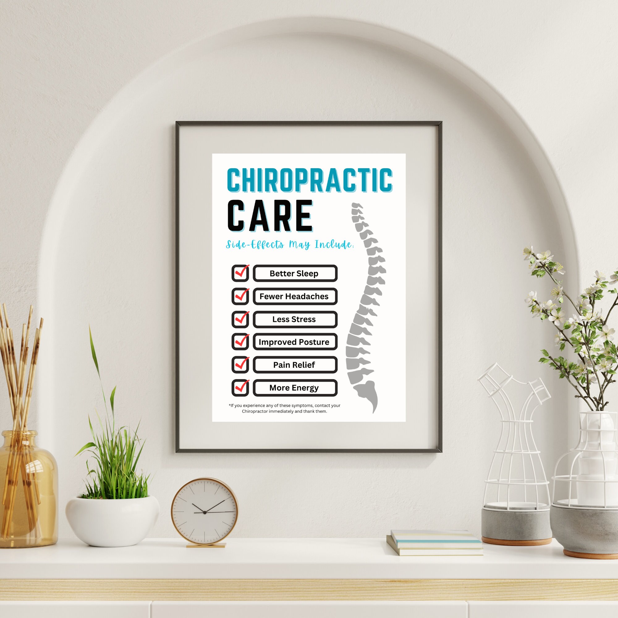 Chiropractic Wall Print Large Wall Art Print Quote Print Chiropractor ...
