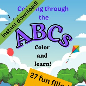 ABC Coloring Pages for Kids Alphabet Coloring and Learning Fun Gift for ...