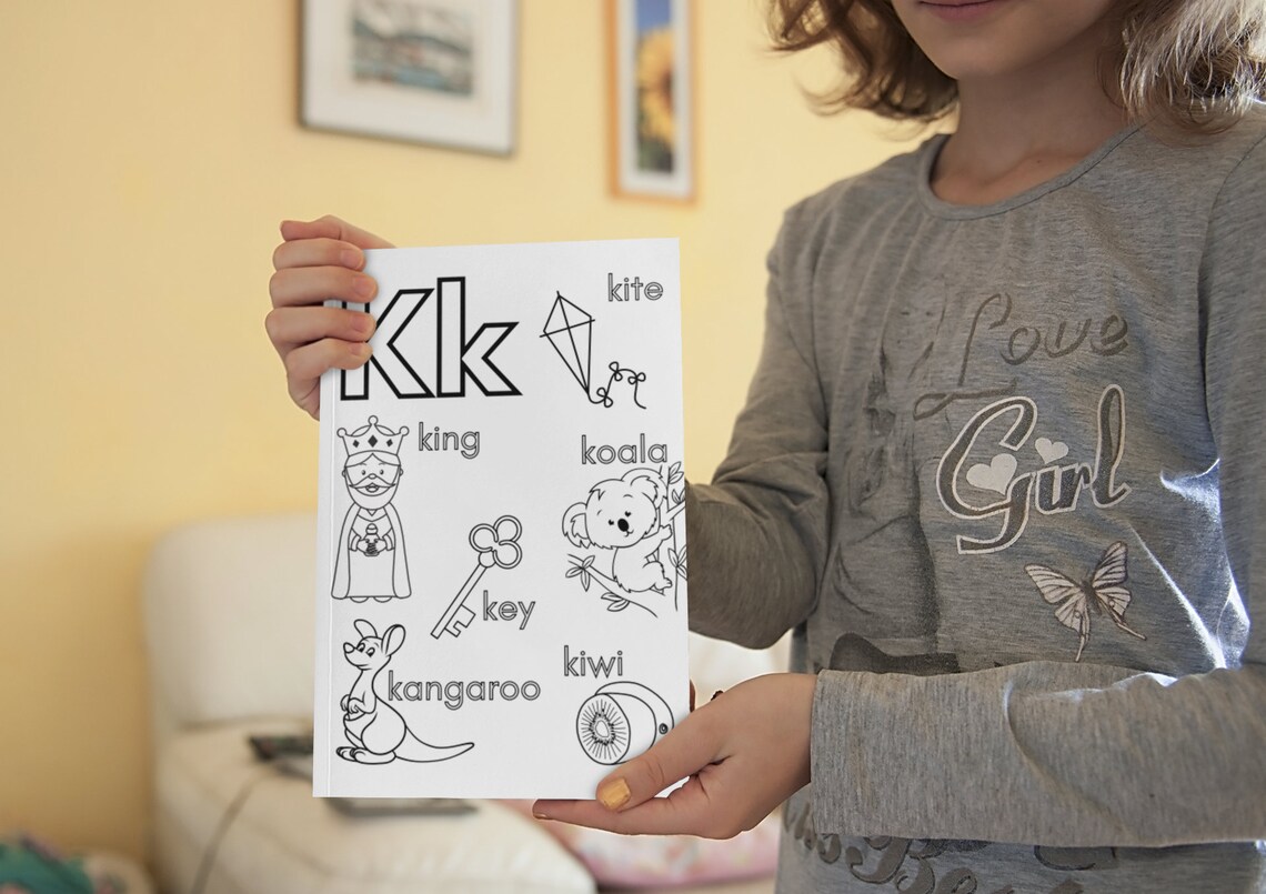 ABC Coloring Pages for Kids Alphabet Coloring and Learning Fun Gift for ...