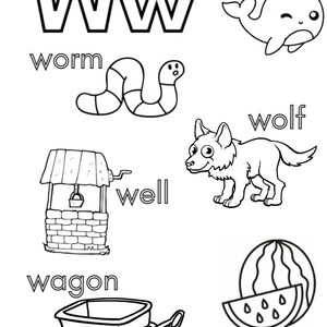 ABC Coloring Pages for Kids Alphabet Coloring and Learning Fun Gift for ...