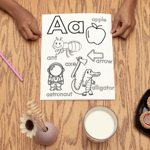 ABC Coloring Pages for Kids Alphabet Coloring and Learning Fun Gift for ...