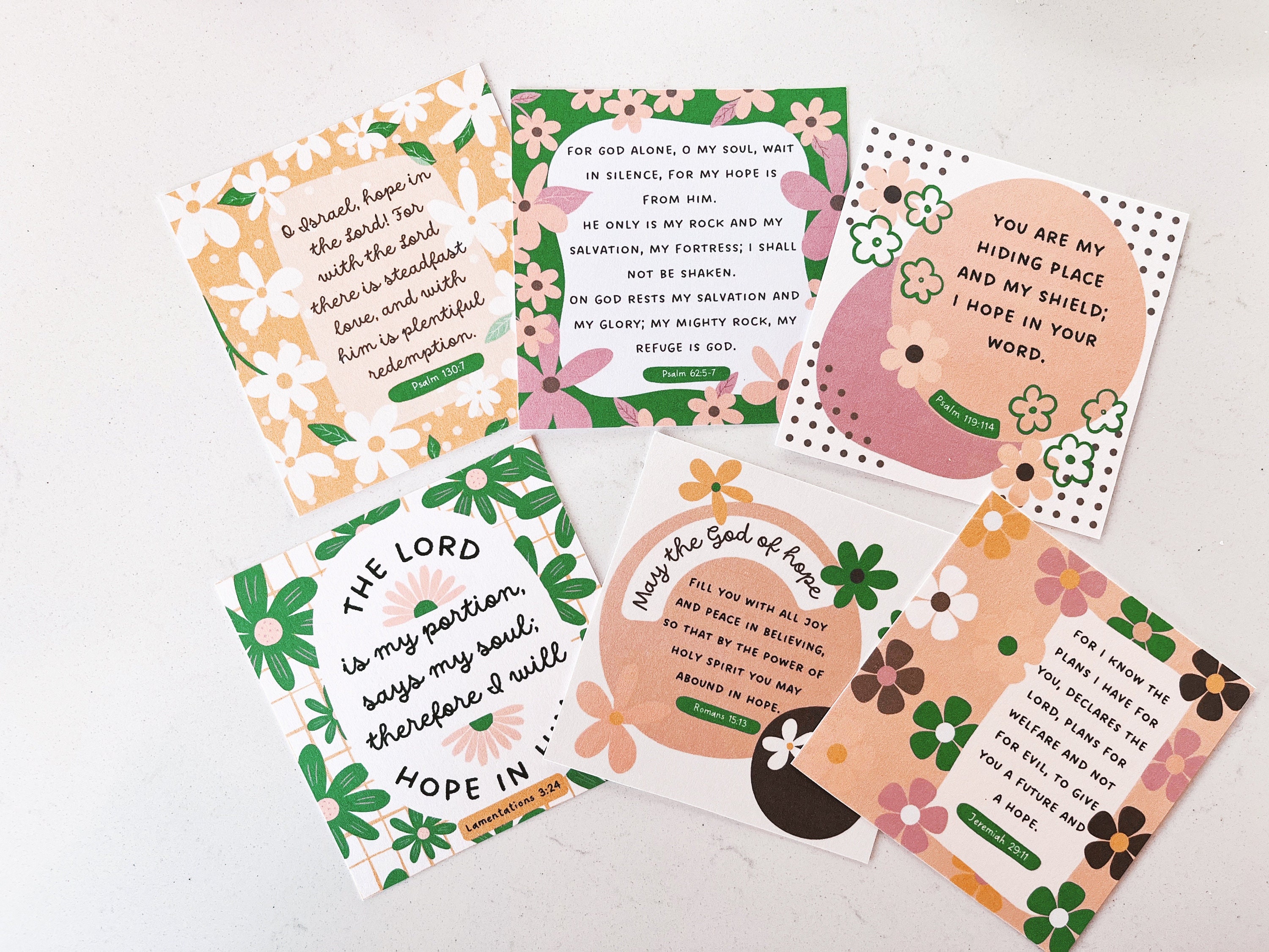 Scripture Cards for Hope, PDF Printable Bible Verse Cards to Print at ...