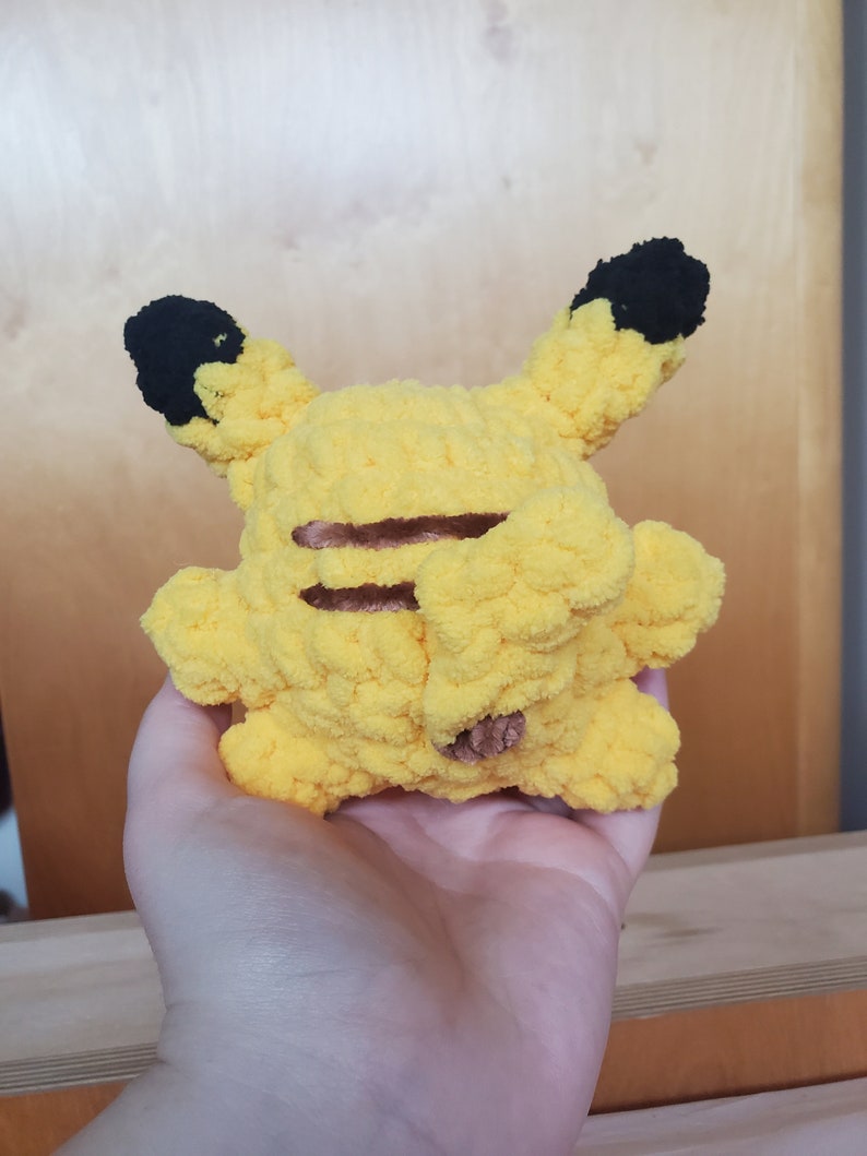 Small Pikachu Plush Crochet Toy Pokemon Amigurumi Plushie - Etsy