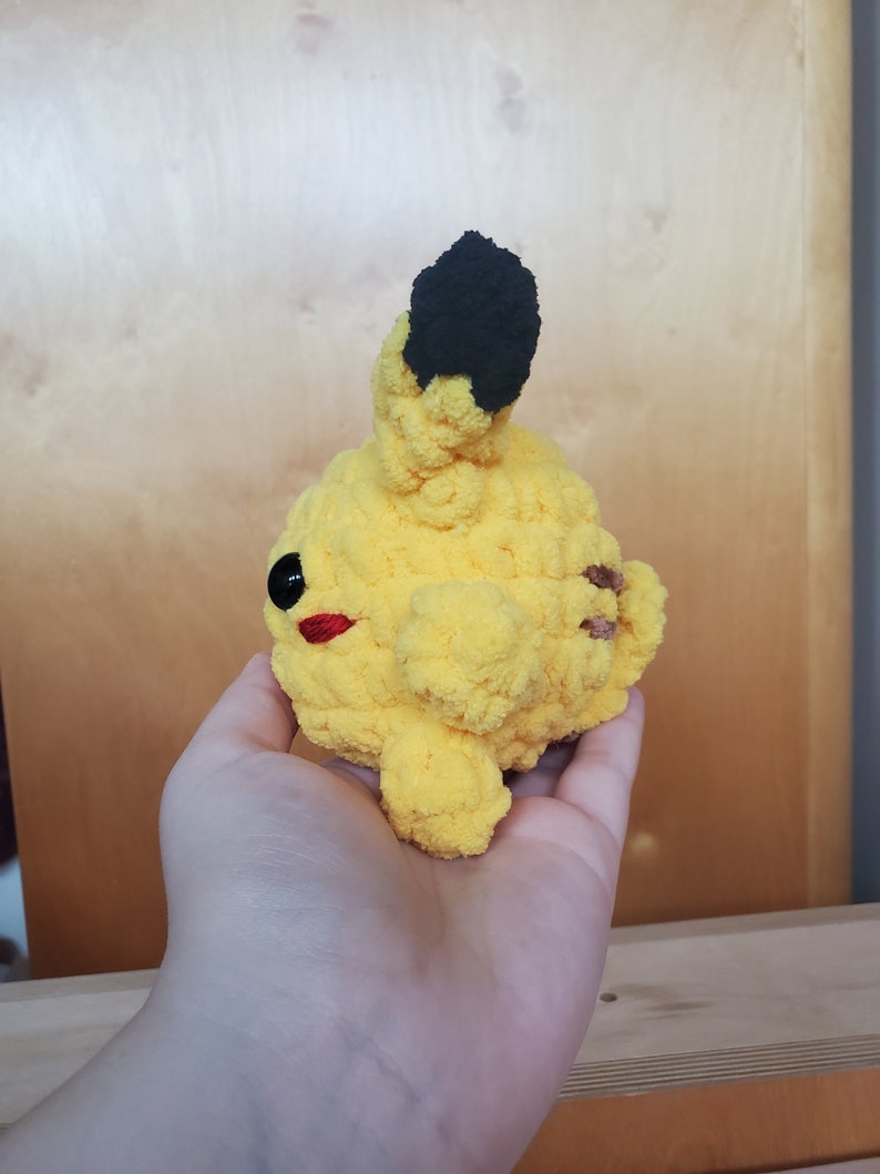 Small Pikachu Plush Crochet Toy Pokemon Amigurumi Plushie - Etsy