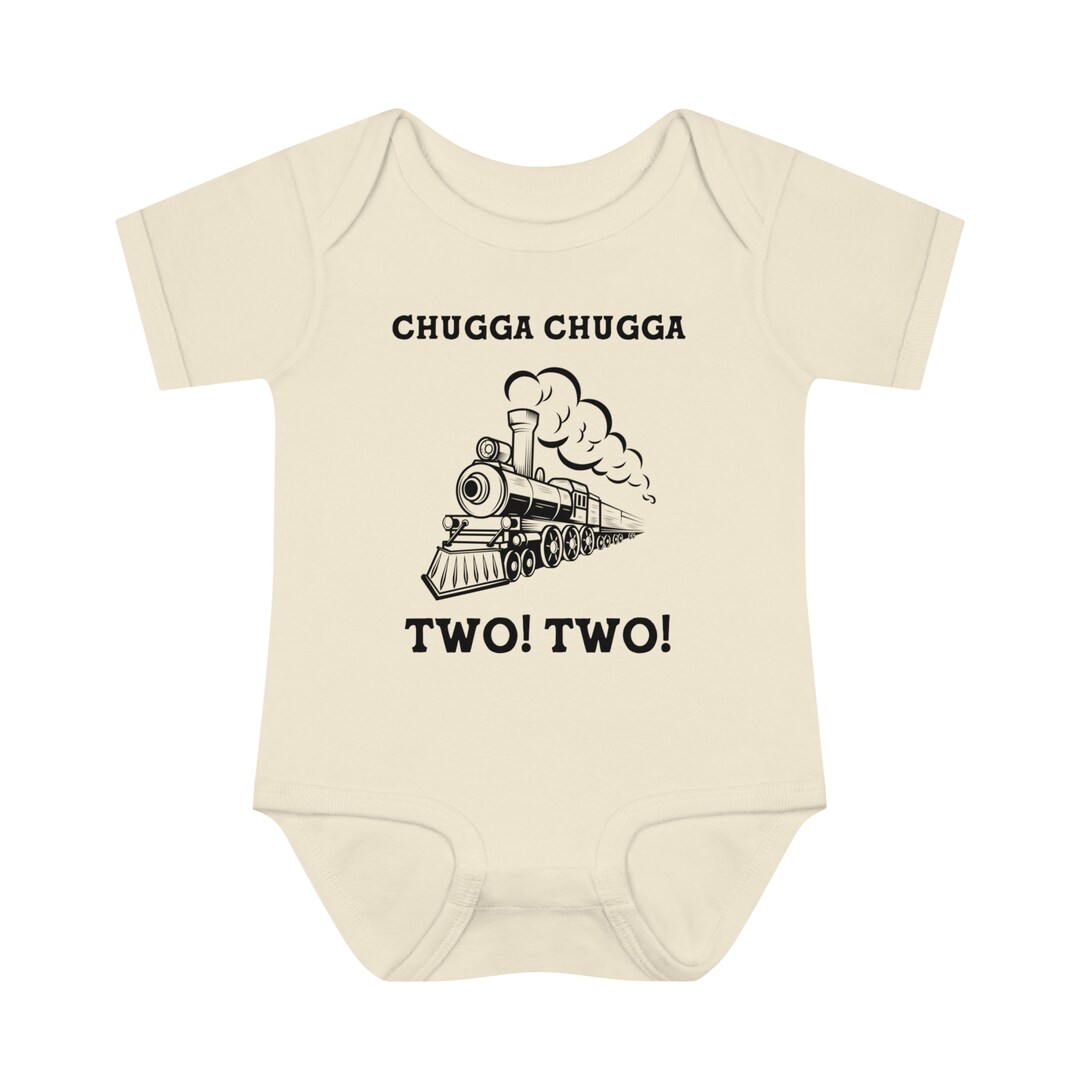 Chugga Chugga Two Two Steam Train Birthday Infant Baby Rib - Etsy